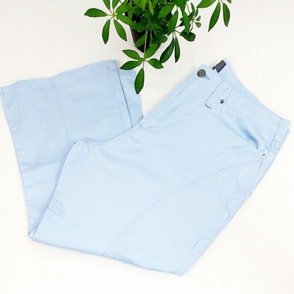 motto | Pants & Jumpsuits | Motto Light Blue Capri Pants 2 Pocket ...